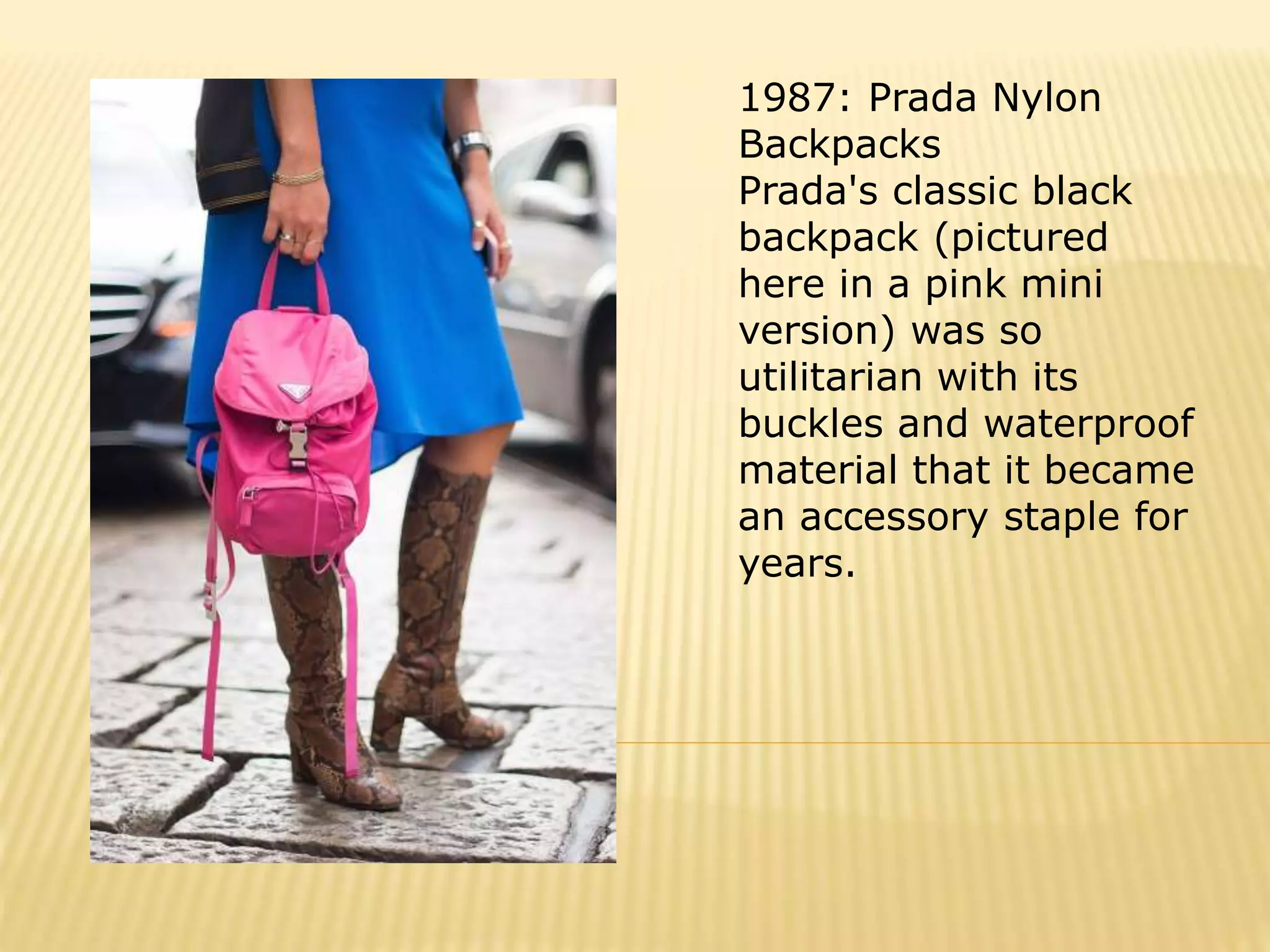 Handbag Evolution History From 1969 to 2018 | PPTX