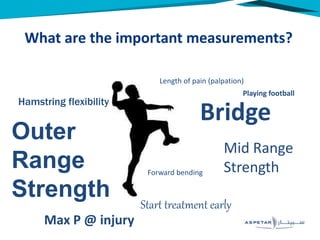 Hamstring Strain Injuries - Aspetar Experience Nicol van Dyk & Philipp ...