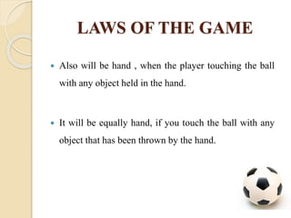 Handball in a football match | PPTX | Soccer | Sports
