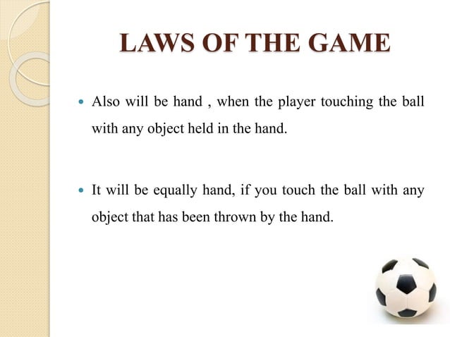 Handball in a football match | PPTX | Soccer | Sports