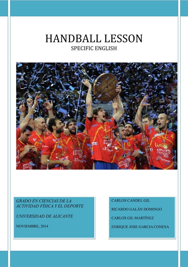 Handball lesson | PDF | Sports