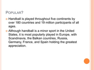 Handball, Roc Nation Sports | PPTX