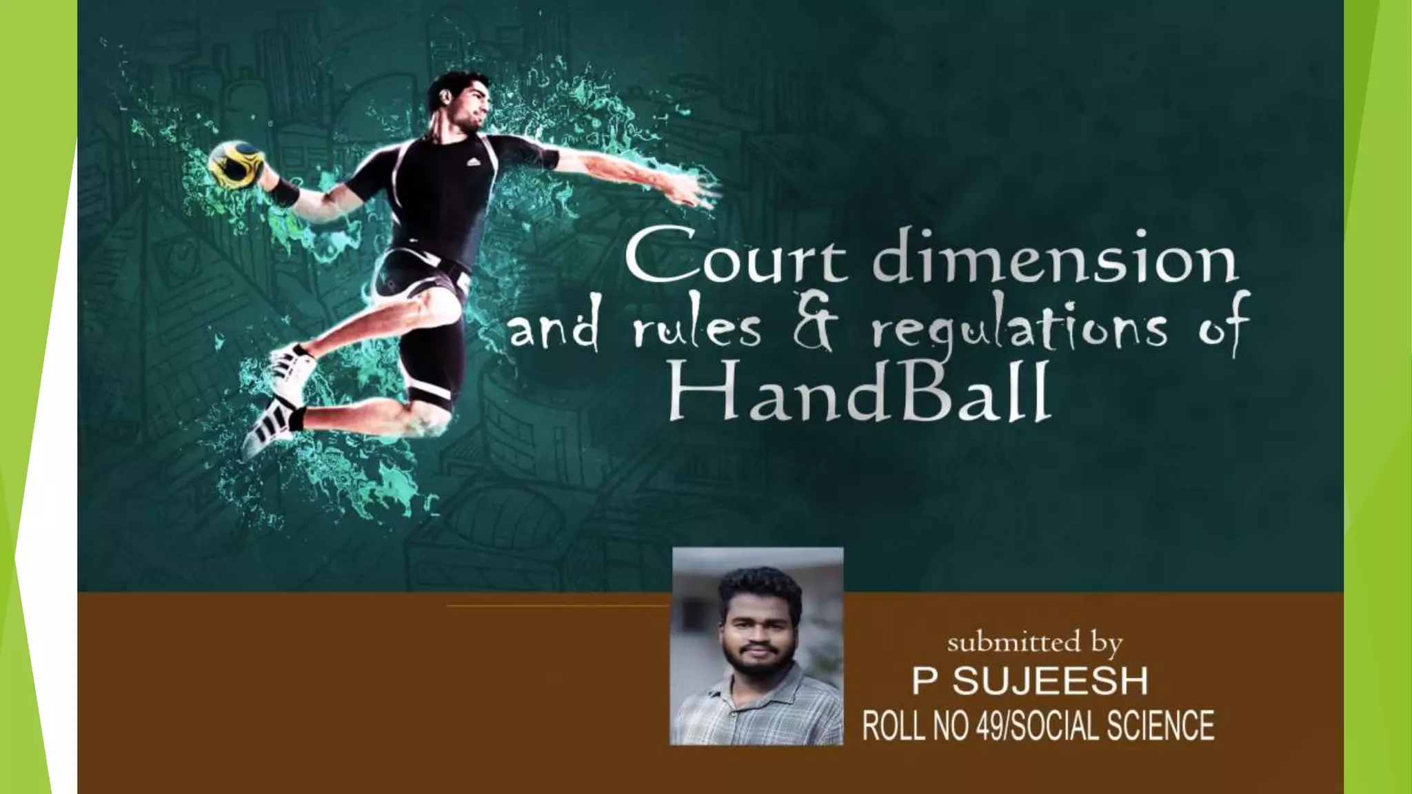 Court dimension of Hand ball | PPTX