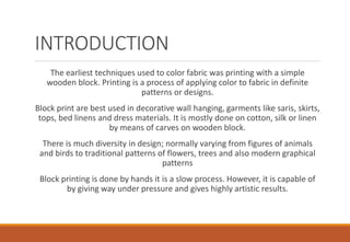 Hand block printing | PPTX