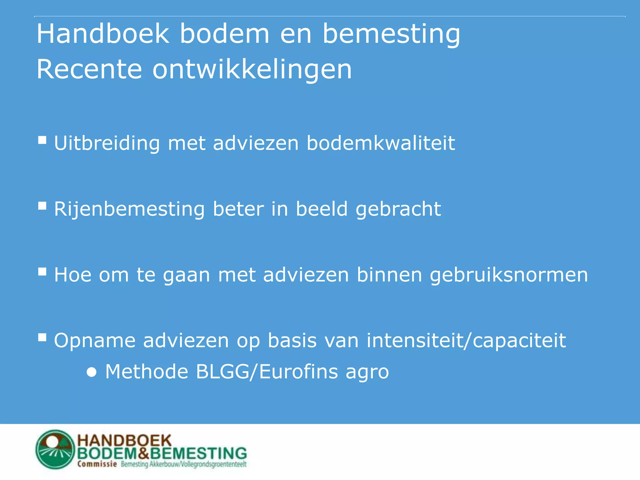 Handboek bodem en bemesting 27 11-15 | PPTX