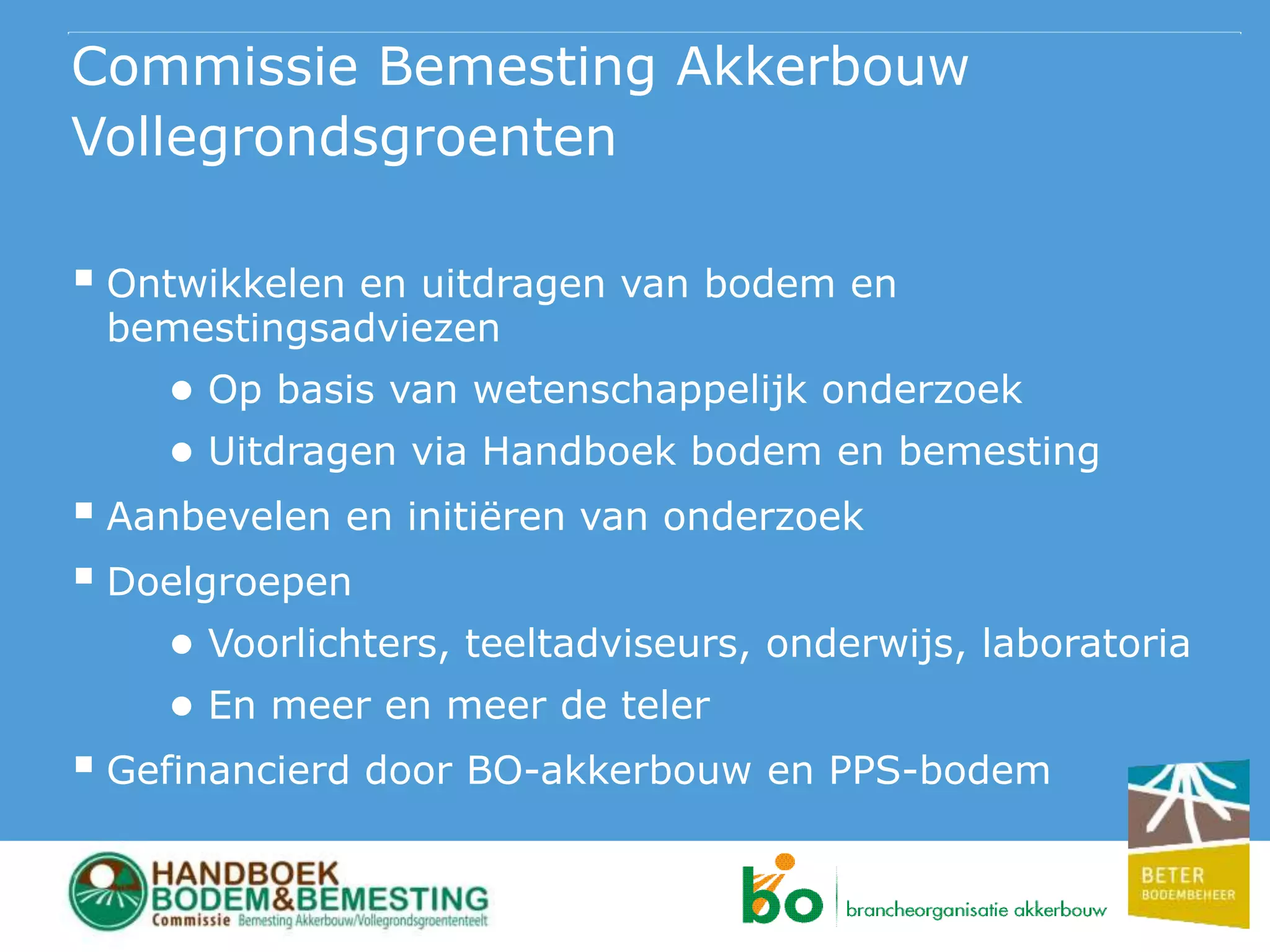 Handboek bodem en bemesting 27 11-15 | PPTX