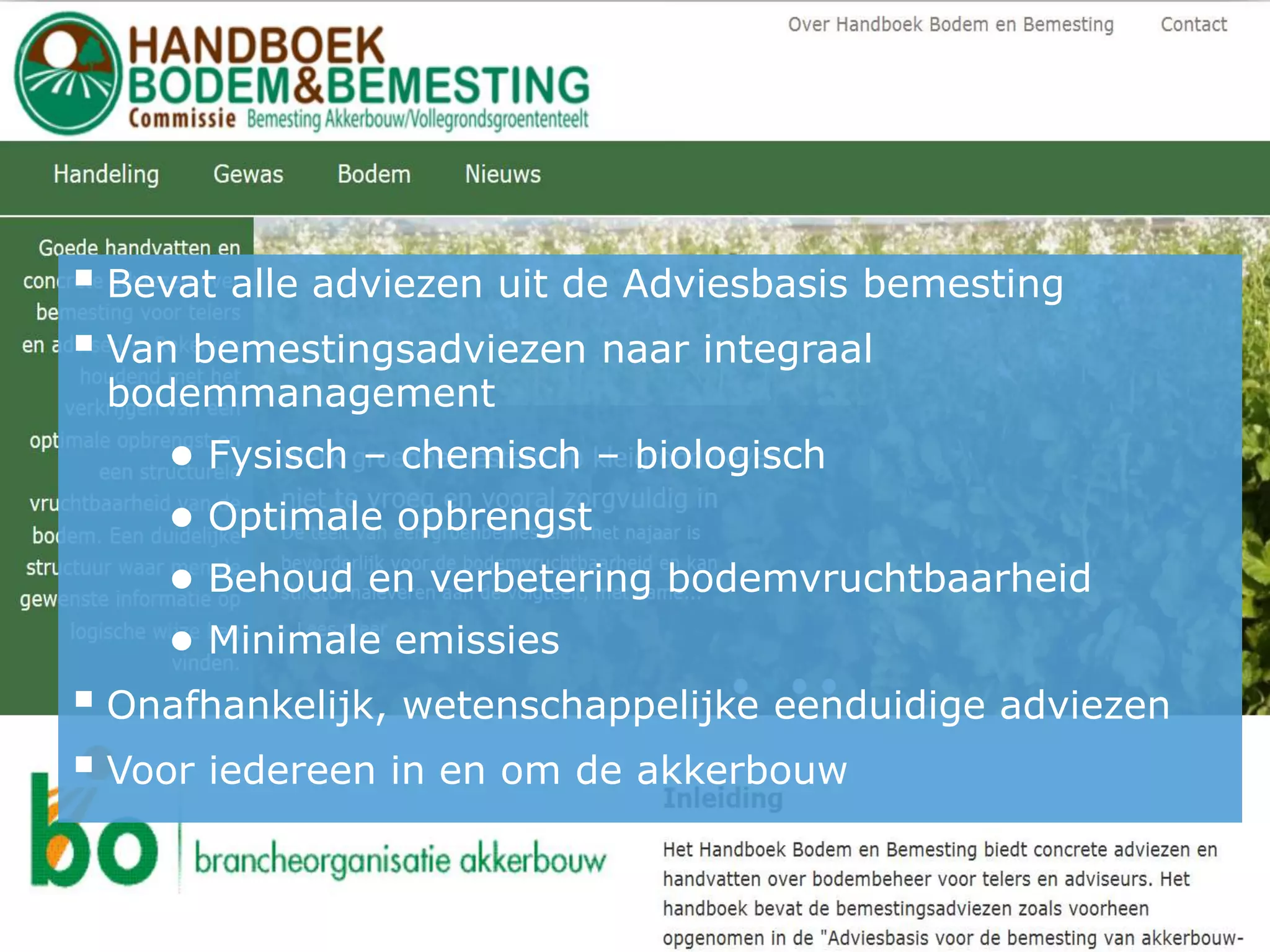 Handboek bodem en bemesting 27 11-15 | PPTX