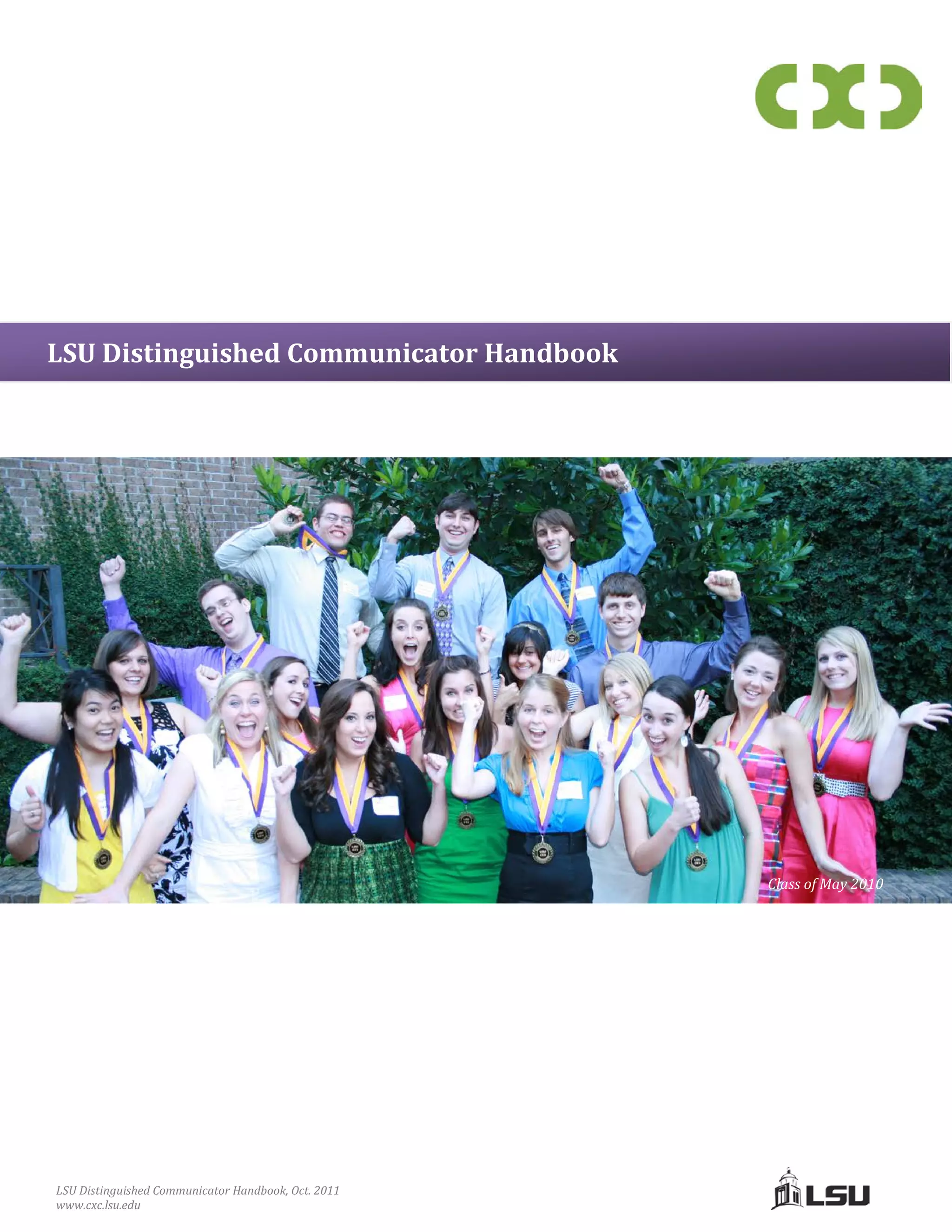 LSU Distinguished Communicator Handbook | PDF
