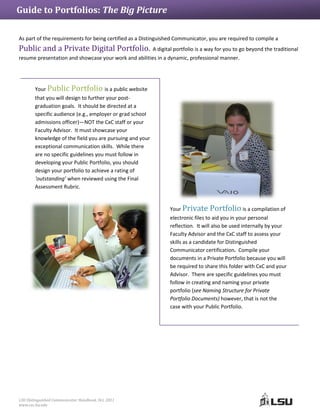 LSU Distinguished Communicator Handbook | PDF