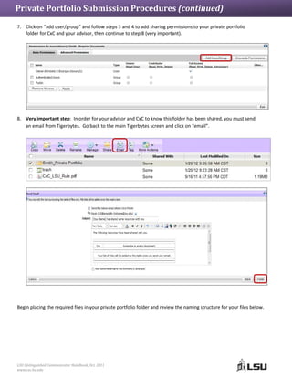 LSU Distinguished Communicator Handbook | PDF