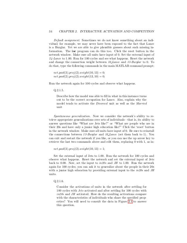 Explorations In Parallel Distributed Processing A Handbook Of Models…