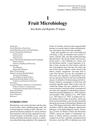 Handbook of Fruits and Fruit Processing | PDF