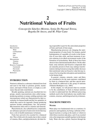 Handbook of Fruits and Fruit Processing | PDF