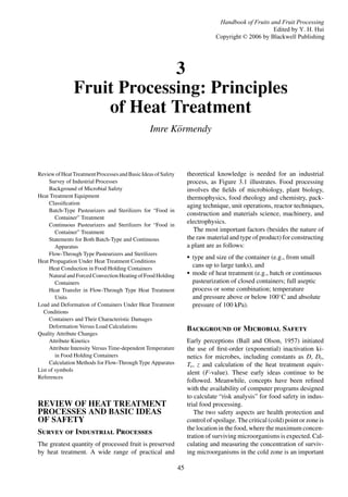 Handbook of Fruits and Fruit Processing | PDF