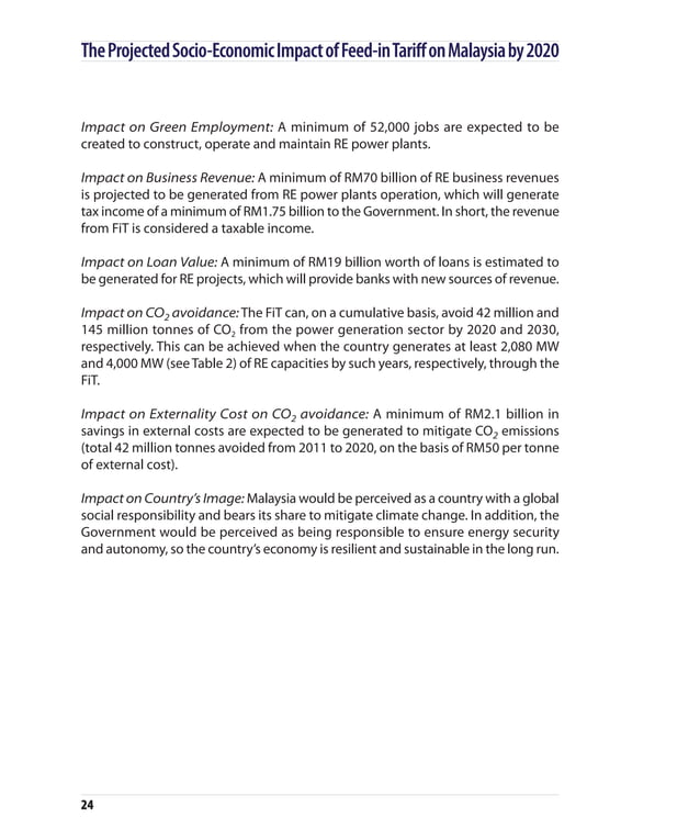 Handbook malaysian fi t feed-in-tariff renewable energy mar2011 | PDF | Home Utilities ...