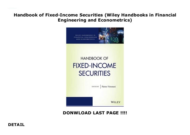 Handbook Of Fixed Income Securities Wiley Handbooks In Financial