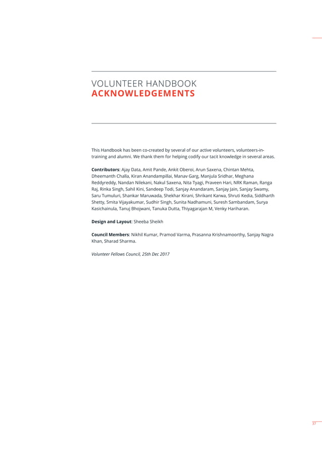 Volunteers Handbook Public-v5.1 | PDF