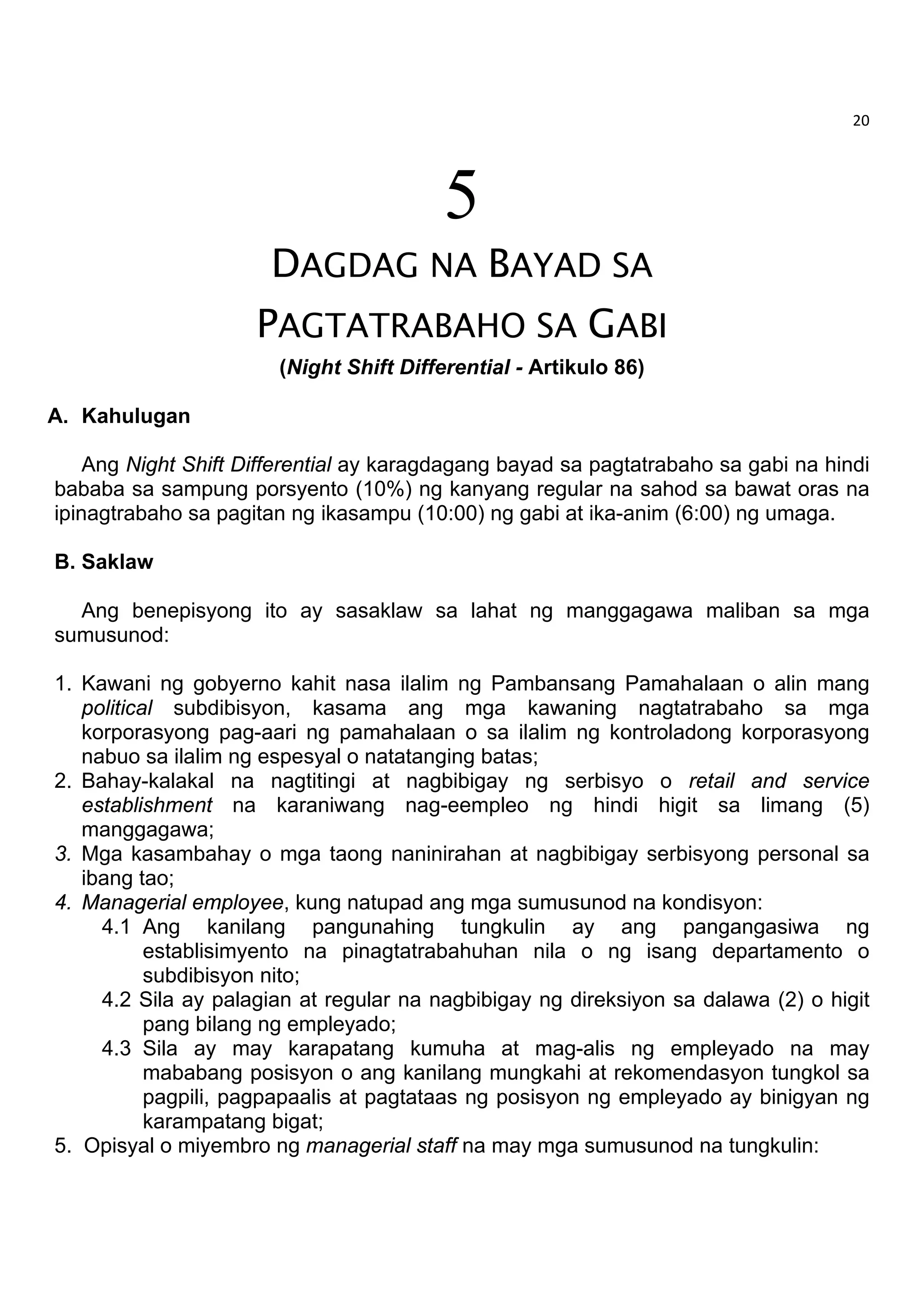 Handbook Ng Mga Benepisyo Ng Mga Manggagawa Ayon Sa Batas (2014) | PDF
