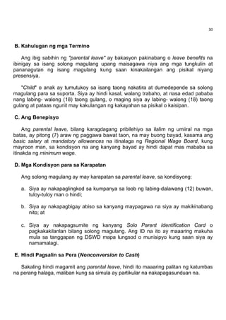 Handbook Ng Mga Benepisyo Ng Mga Manggagawa Ayon Sa Batas (2014) | PDF