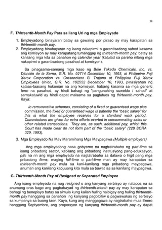 Handbook Ng Mga Benepisyo Ng Mga Manggagawa Ayon Sa Batas (2014) | PDF
