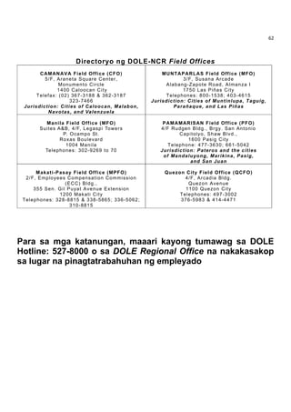 Handbook Ng Mga Benepisyo Ng Mga Manggagawa Ayon Sa Batas (2014) | PDF