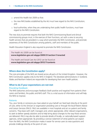 The NHS Constitution Handbook | PDF