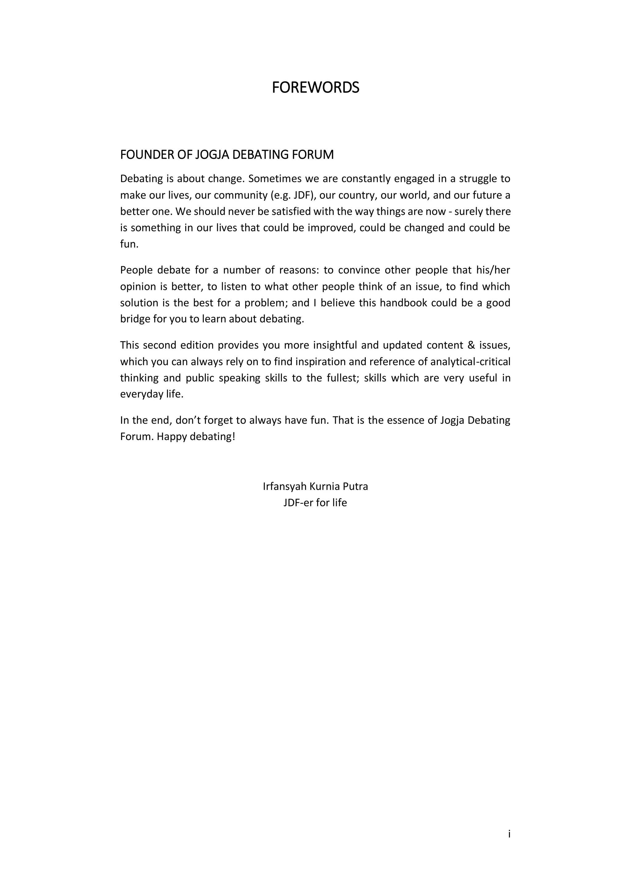 Handbook for Debating with Asian Parliamentary Format | PDF