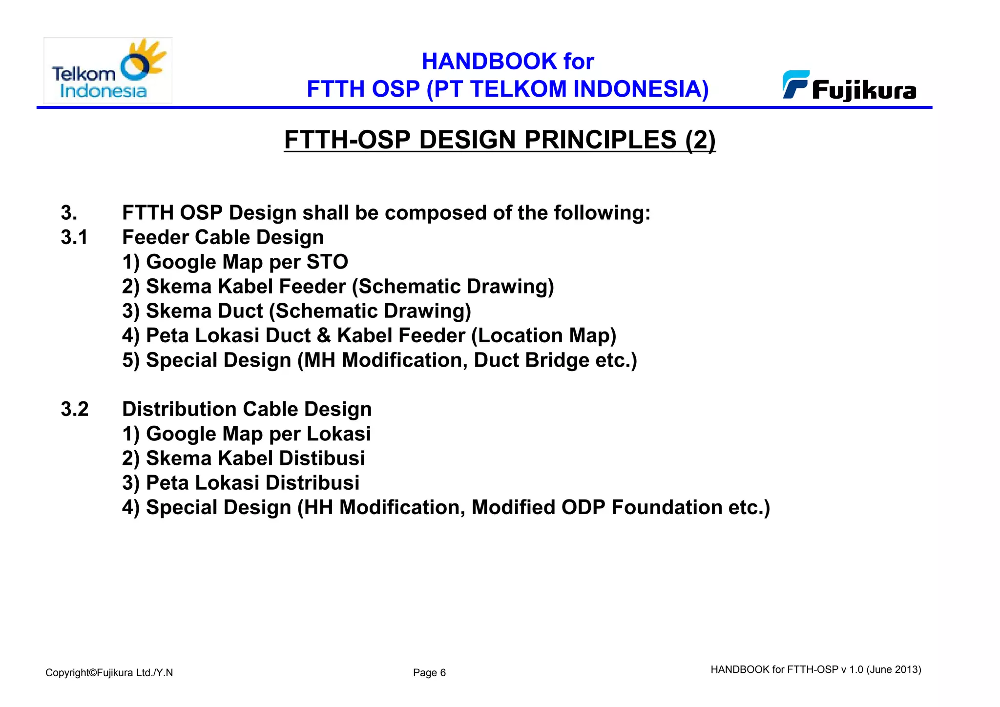 Handbook for ftth osp v1.0 | PDF