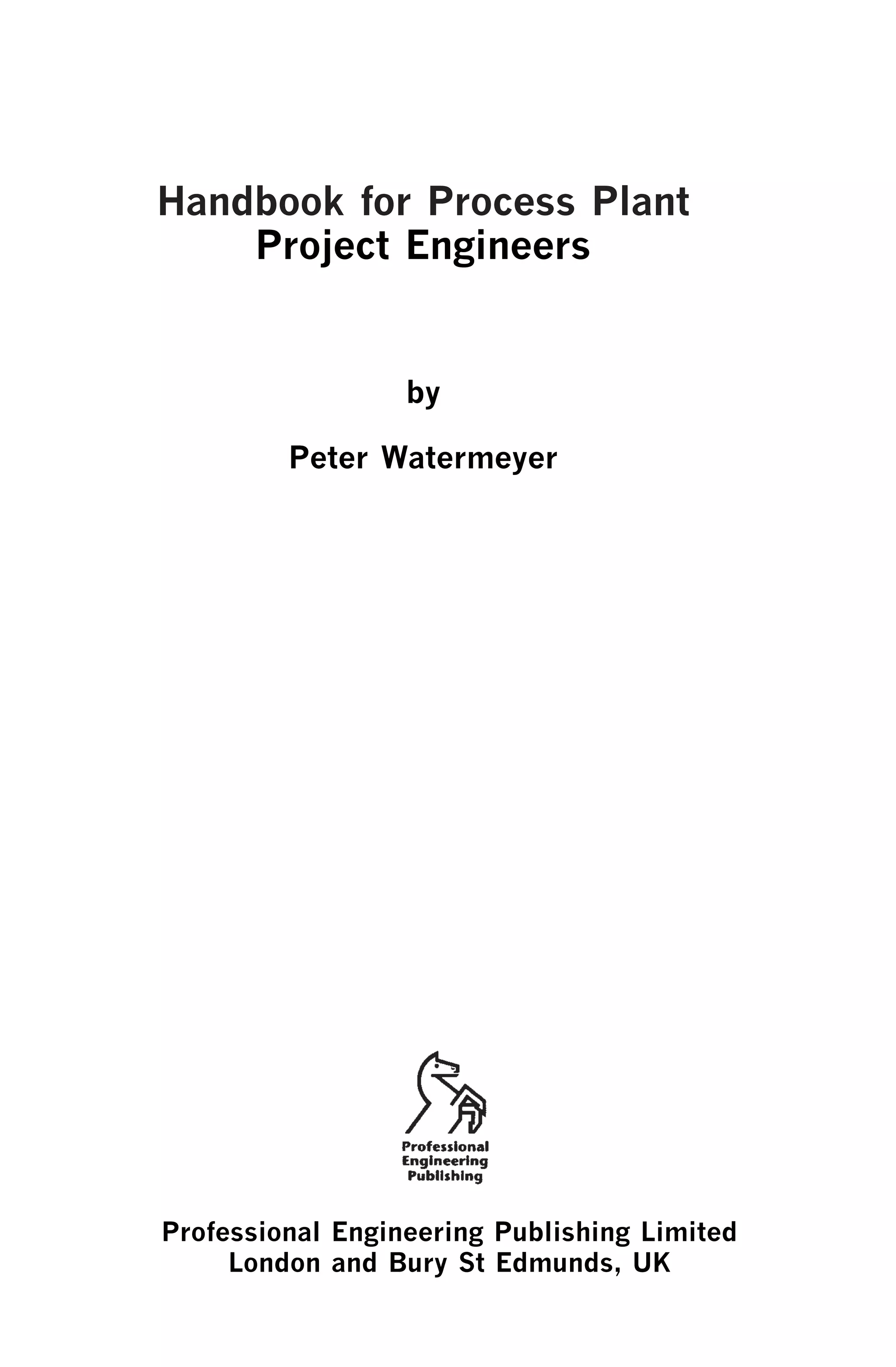 Handbook For Process Plant Project Engineers - Peter Watermeyer | PDF