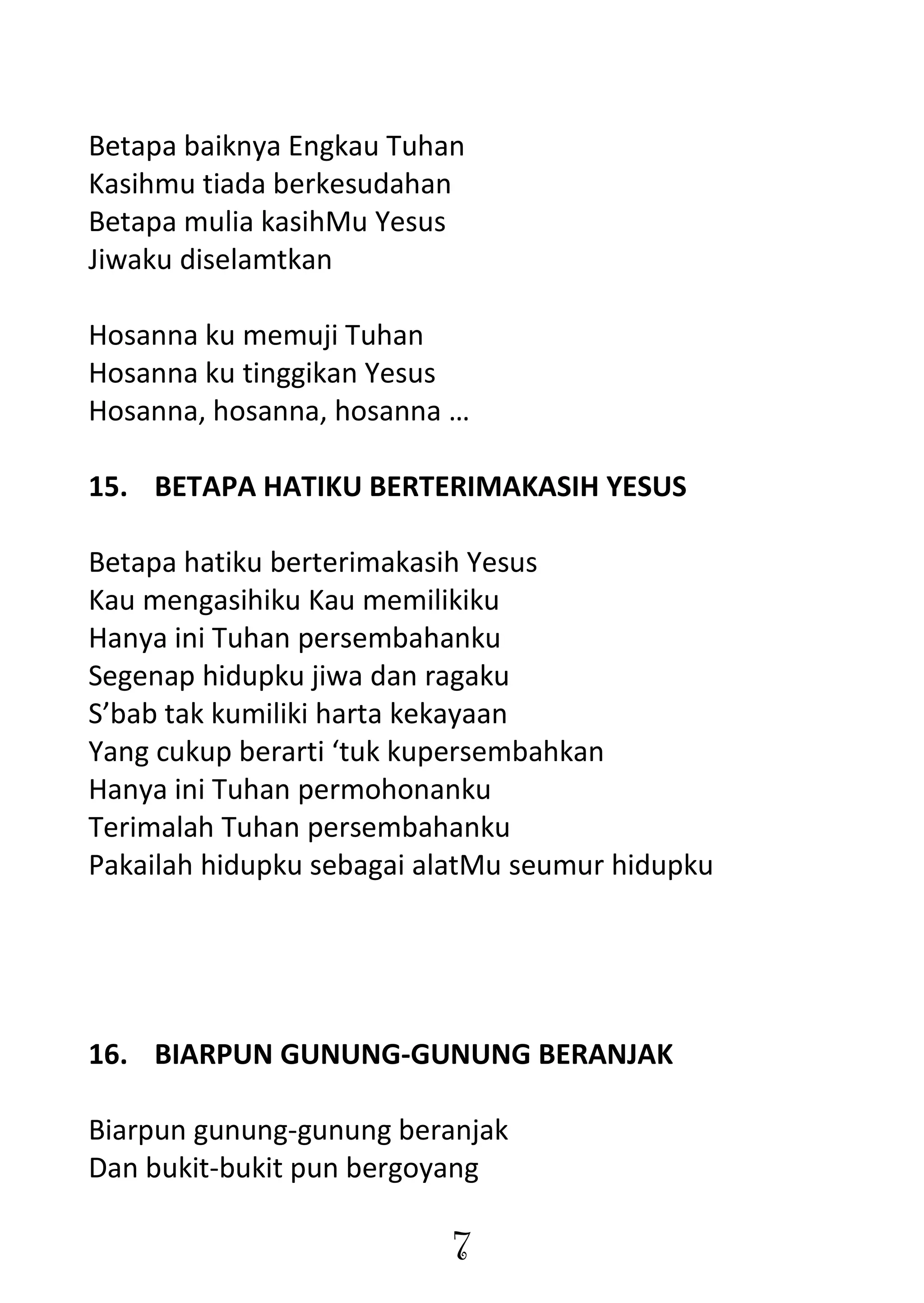 Handbook lagu sekolah minggu | DOC