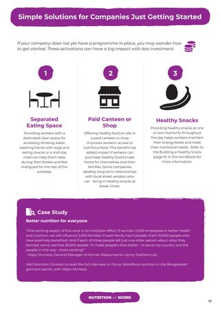 Handbook Nutrition at Work | PDF