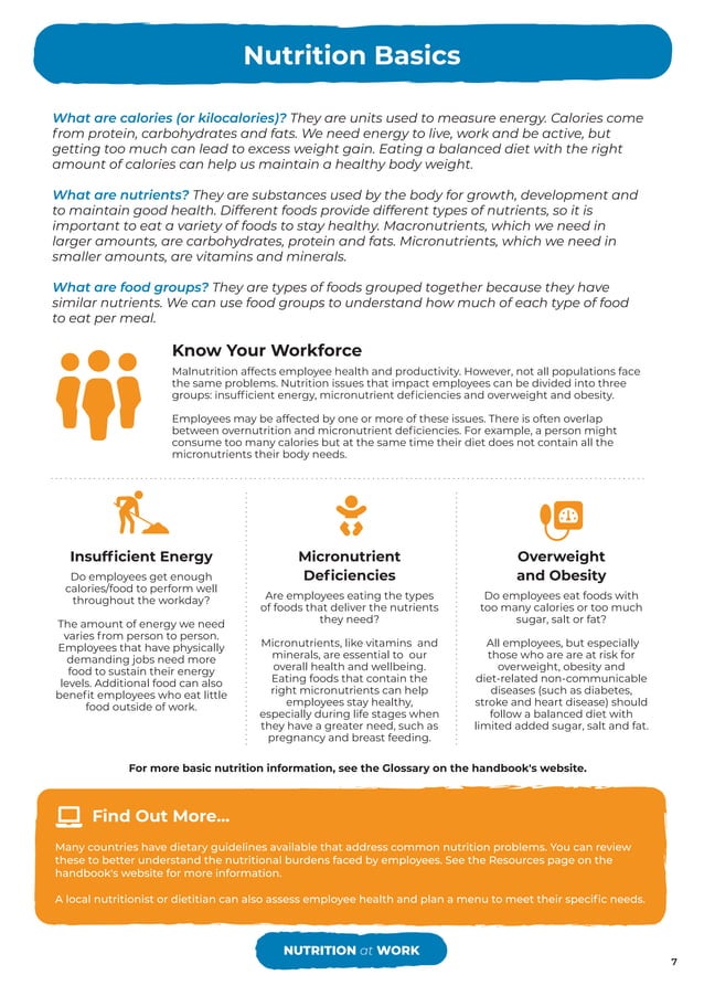 Handbook Nutrition at Work | PDF | Nutrition | Healthy Living