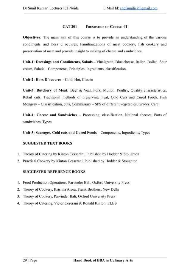 Handbook of BBA in Culinary Arts Syllabus .pdf