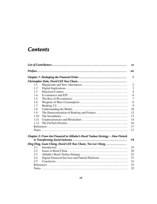 Handbook of Blockchain, Digital Finance and Inclusion Vol 1 David Lee and Robert Deng Preface | PDF