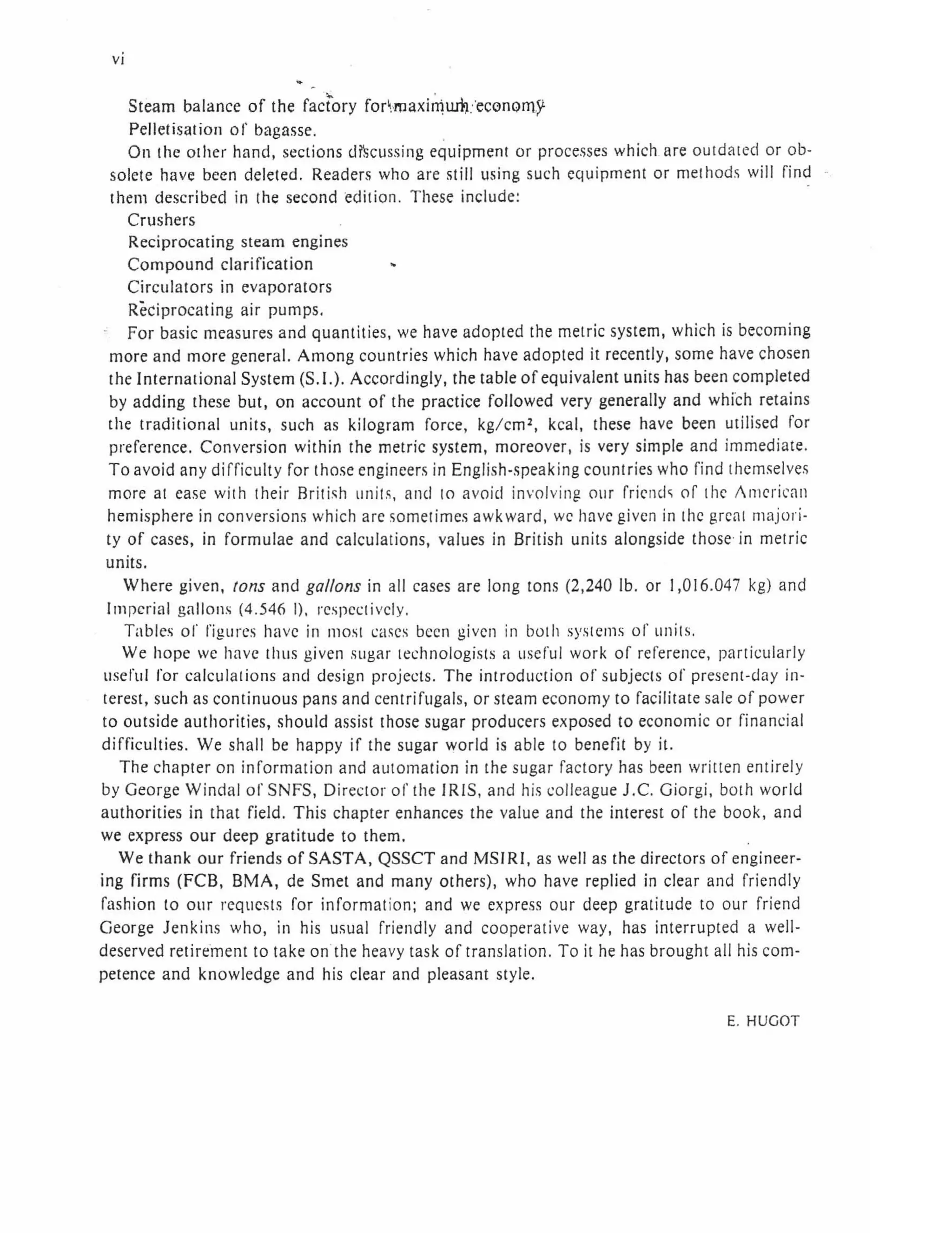 Handbook of Cane Sugar Engineering - Hugot 1986 [Bookmarked].pdf