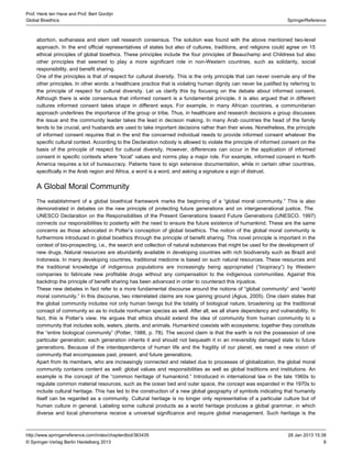 Handbook of global bioethics | PDF | Science