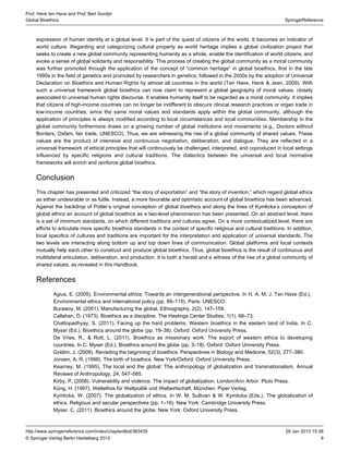 Handbook of global bioethics | PDF | Science
