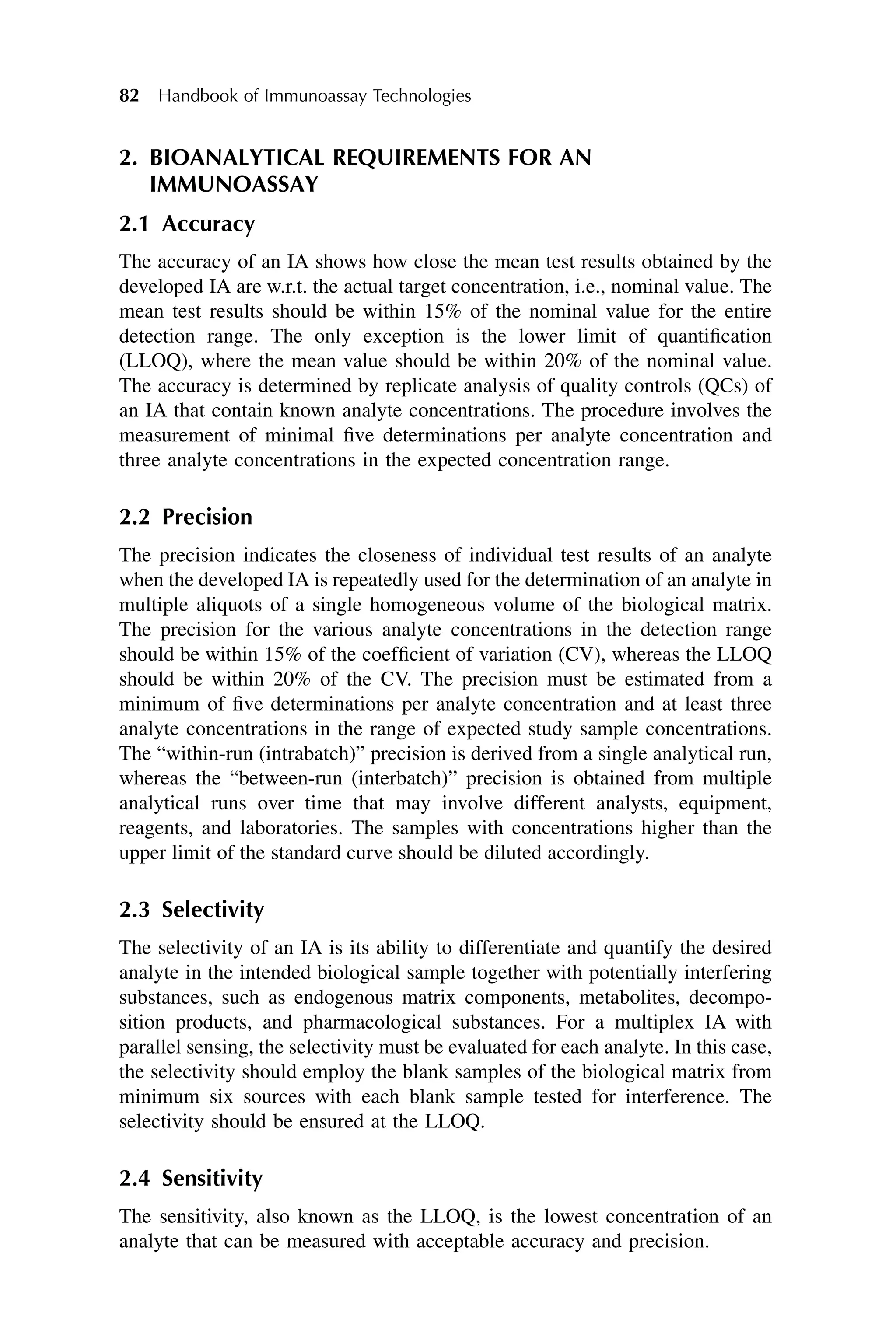 Bioanalytical Requirements and Regulatory Guidelines for Immunoassays | PDF