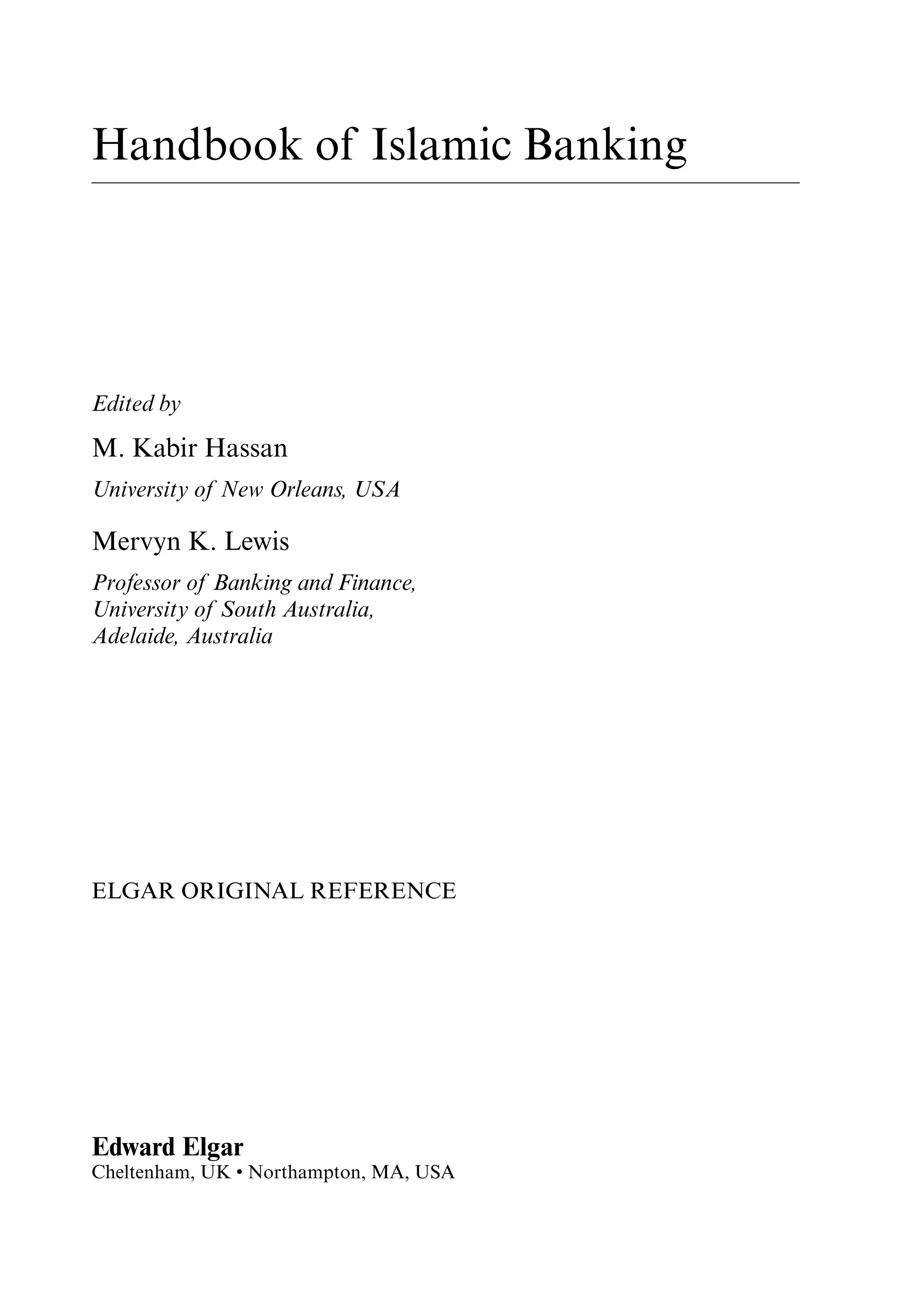 Handbook of islamic banking | PDF