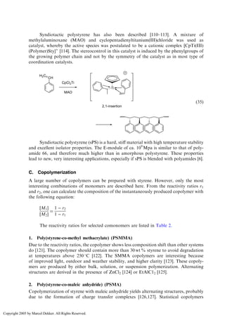 Handbook of polymer synthesis-Second Edition | PDF
