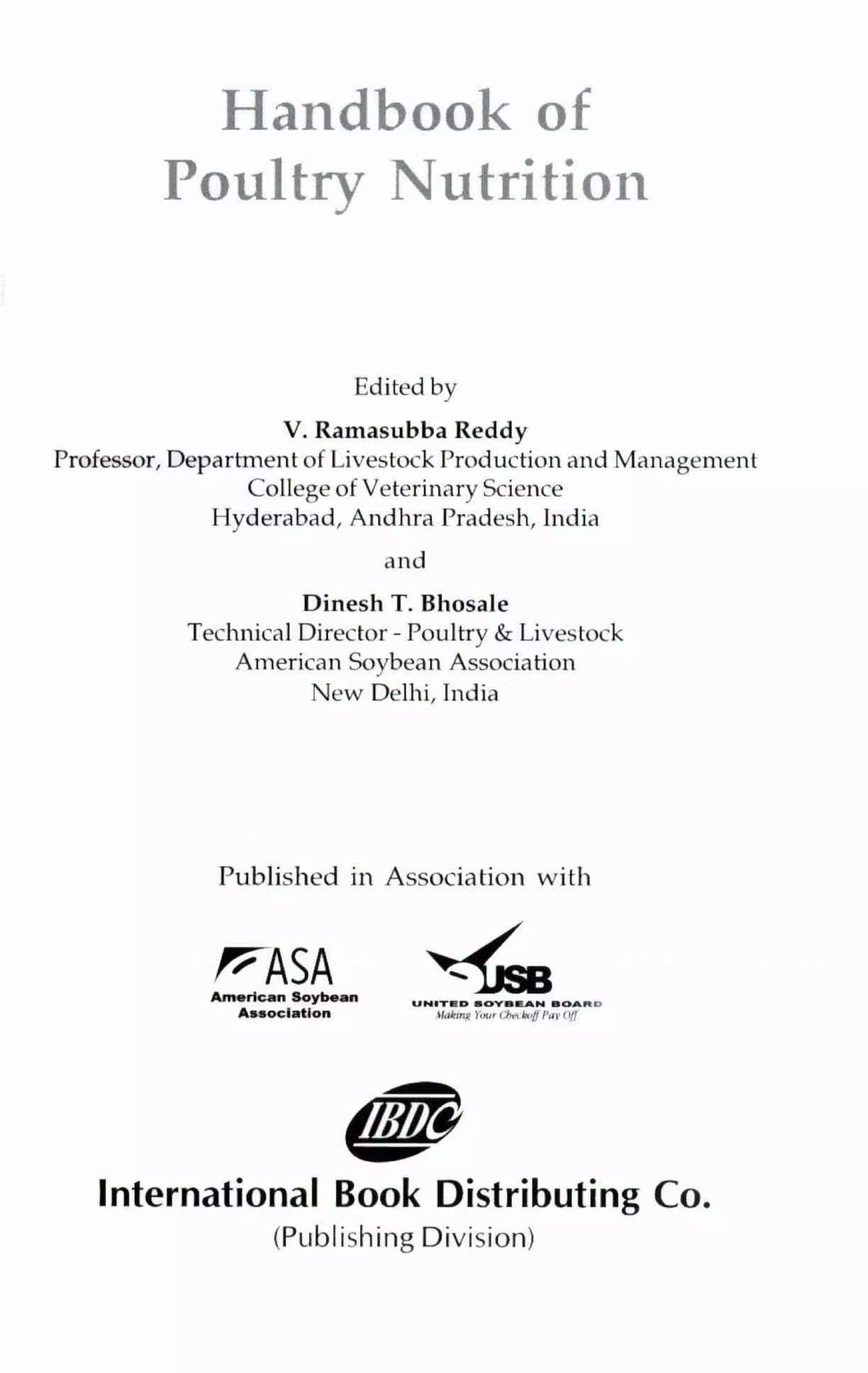 Handbook of poultry nutrition | PDF