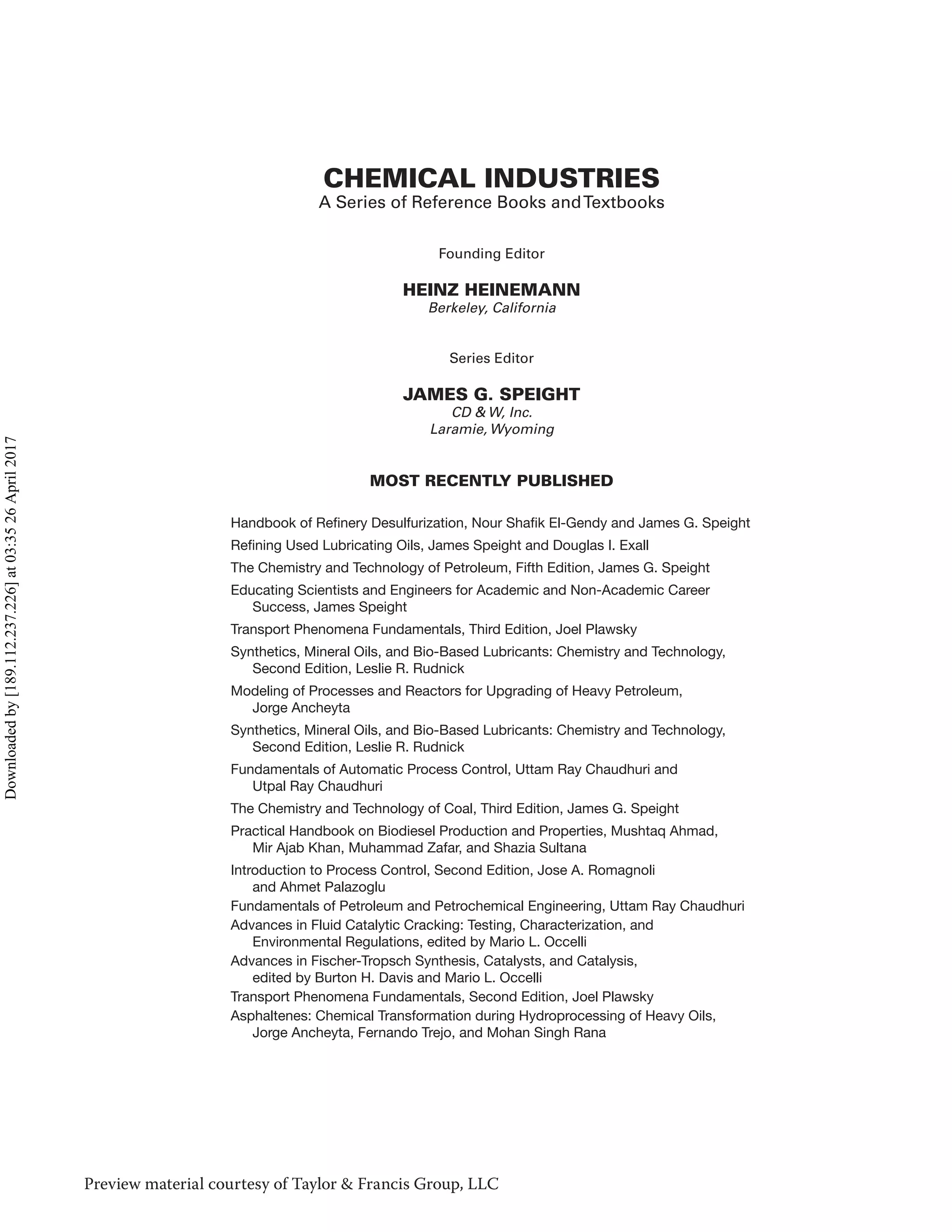 Handbook of refinery desulfurization | PDF