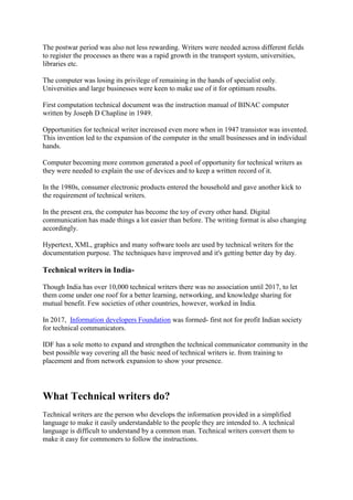 HOW TO BECOME A TECHNICAL WRITER:A STEP-BY-STEP GUIDE | PDF