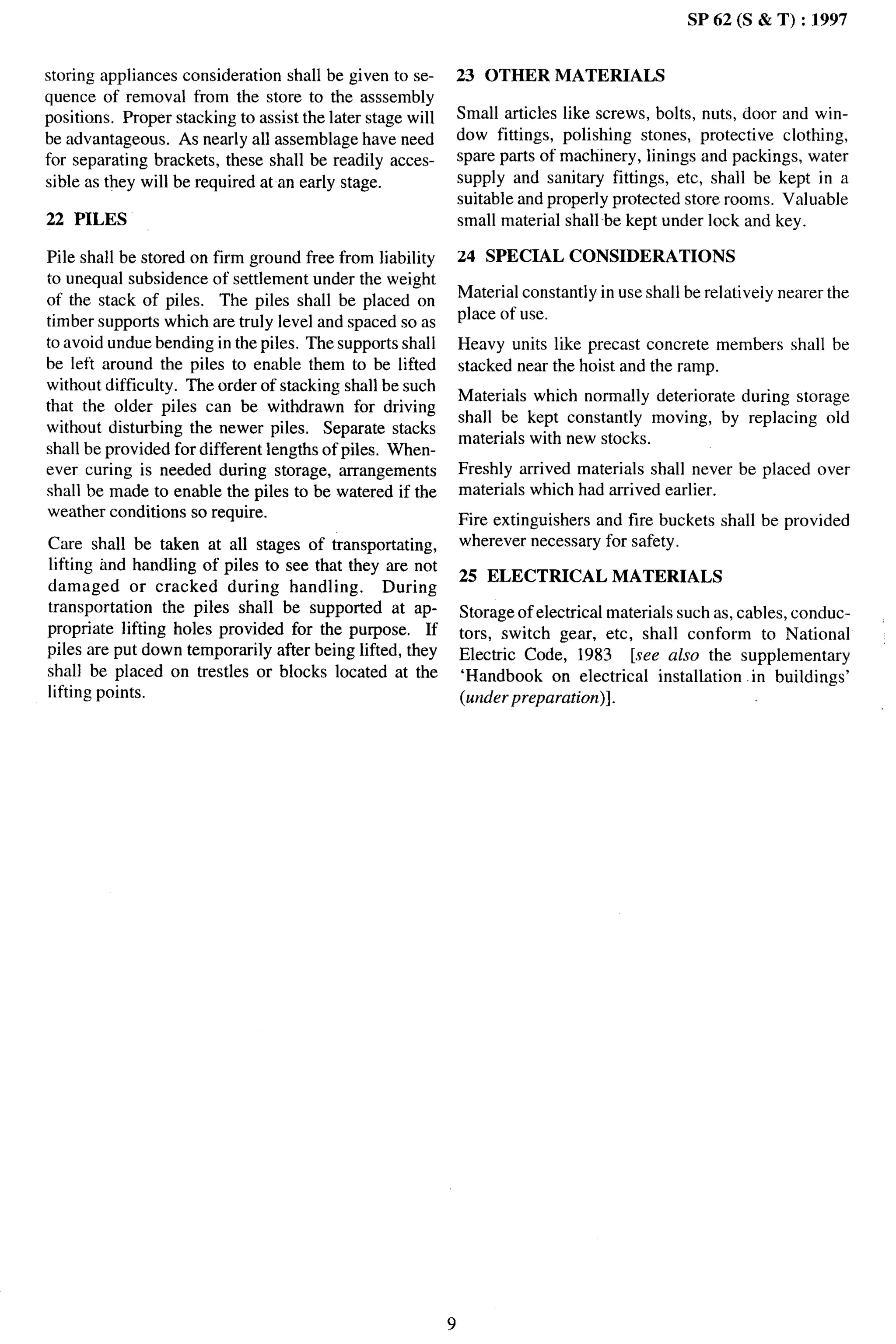 Handbook on Building Construction Practices - Bureau of Indian ...