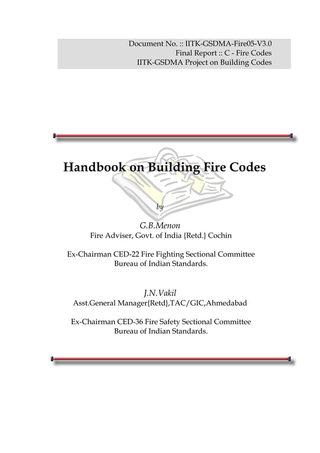 Hand book on building fire codes | PDF