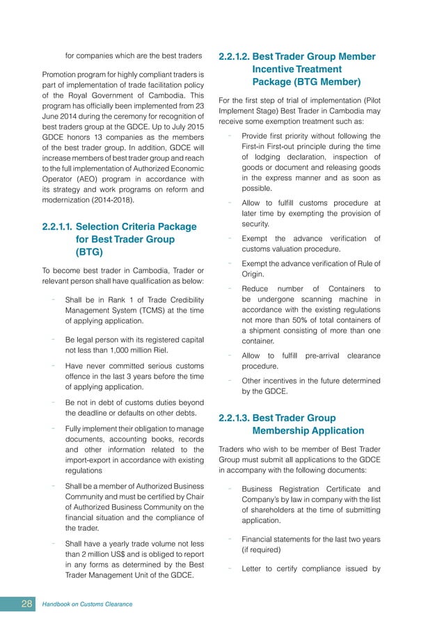 Handbook on Customs Clearance in Cambodia | PDF | Business Accounting ...