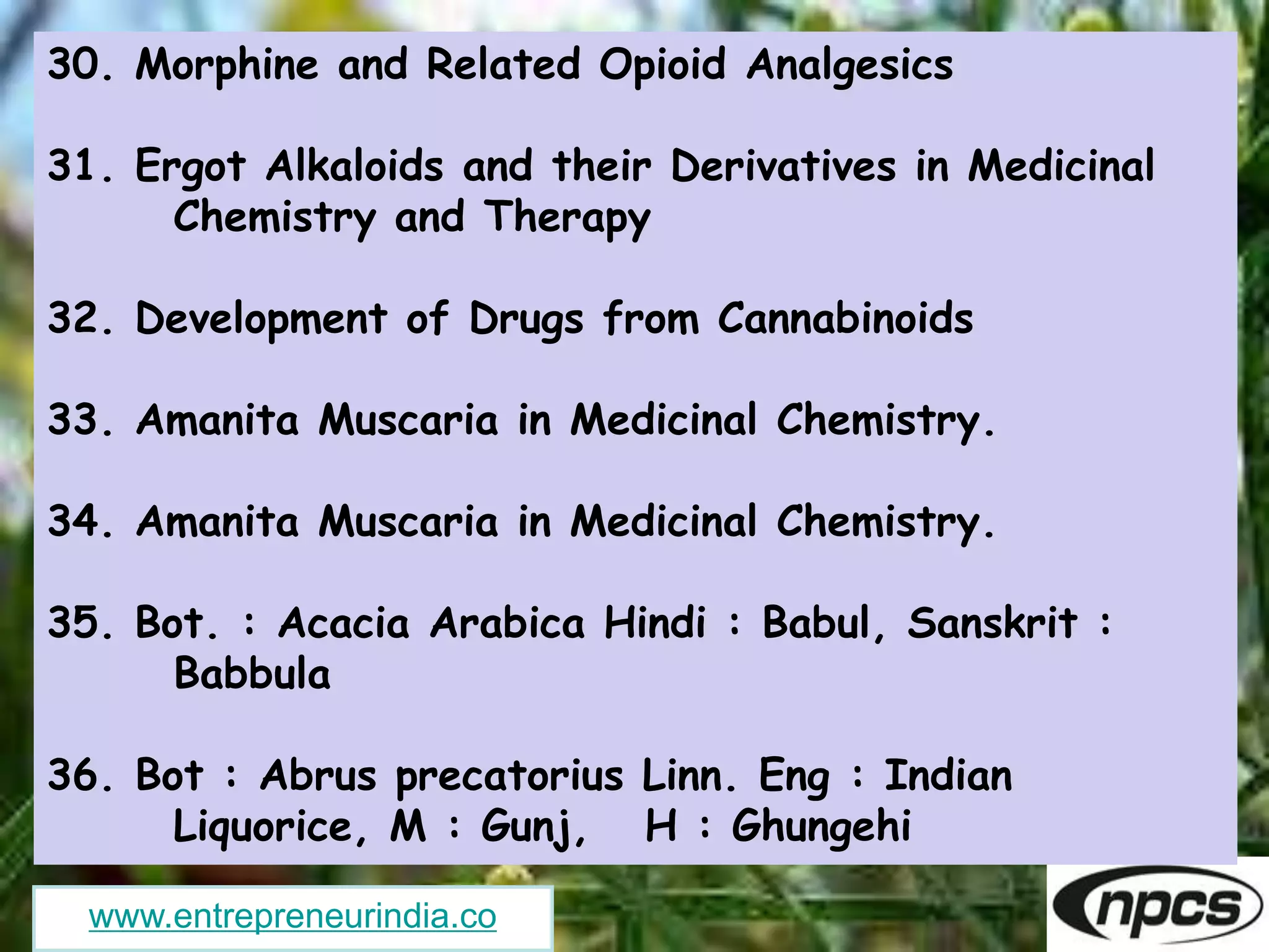 Drugs from Natural Sources | PPTX