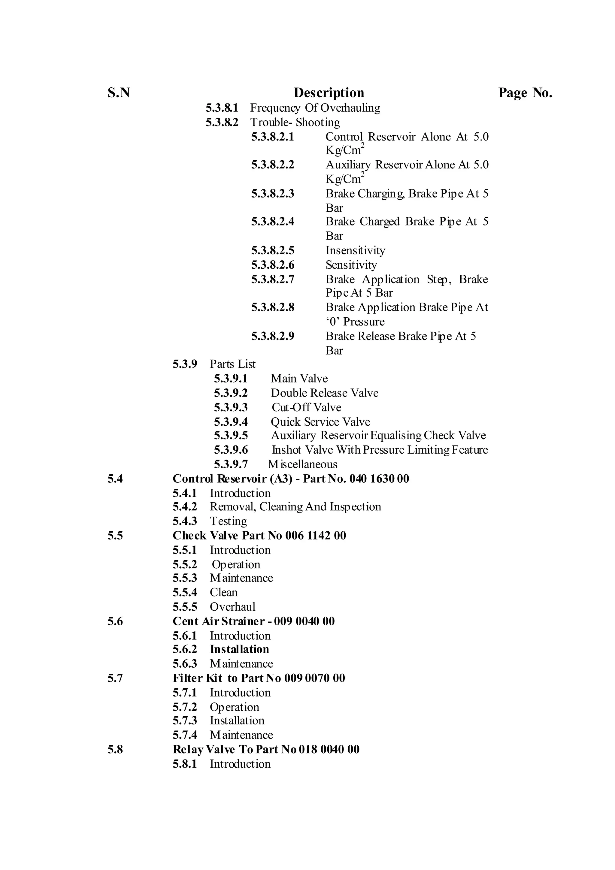 Handbook on maintenance of air brake system in lhb coaches (ftil type ...
