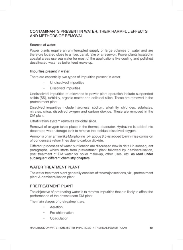 HANDBOOK ON POWER PLANT CHEMISTRY.pdf | Science