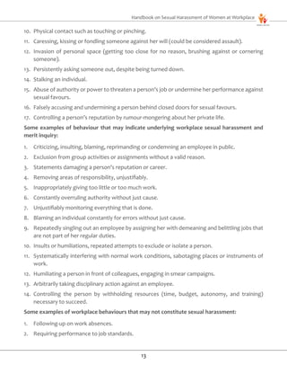 Handbook on sexual harassment of women at workplace | PDF
